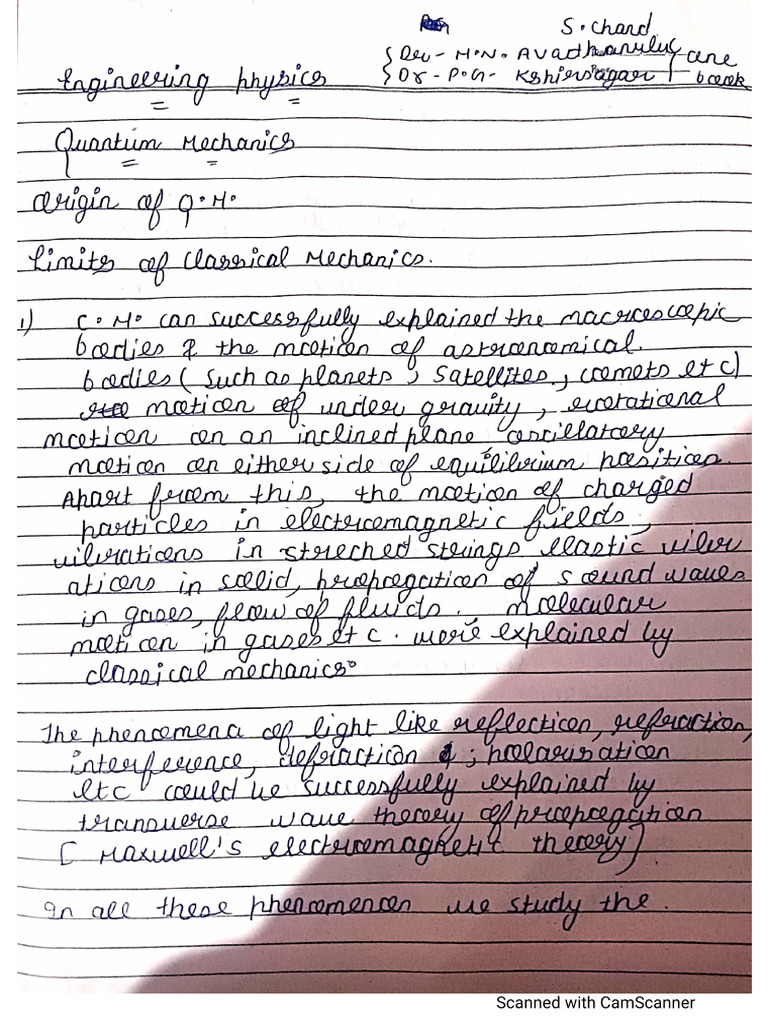 Engineering Physics Notes | PDF