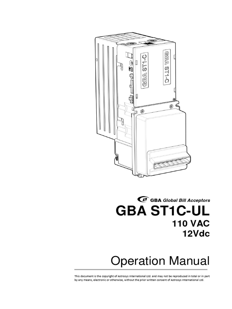 GBA ST1C UL Operation Manual V2.0 | PDF | Usb | Alternating Current