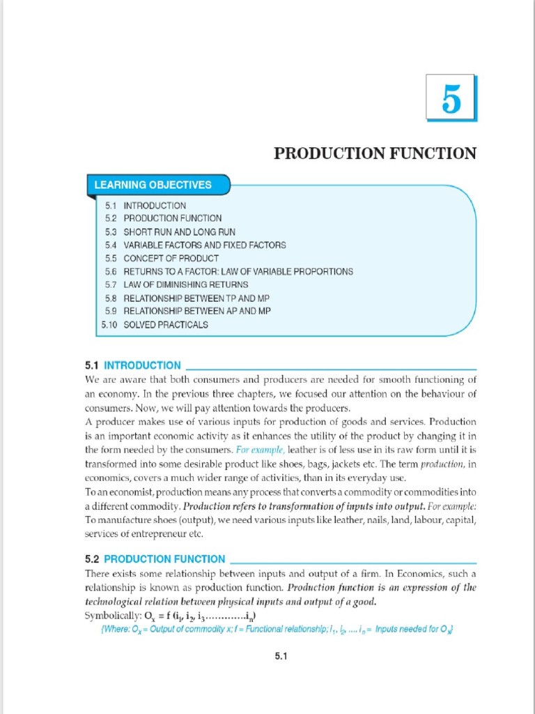 Microeconomics Chapter 5 And 6 | PDF