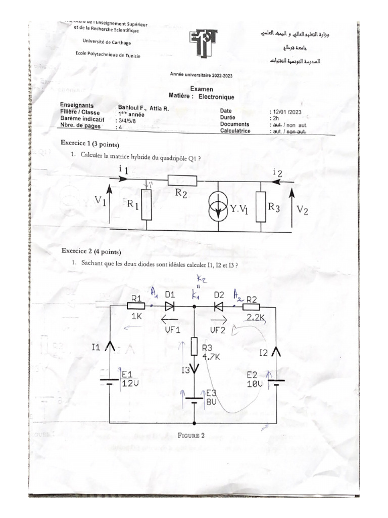 Devoirs-Electronique (1) | PDF