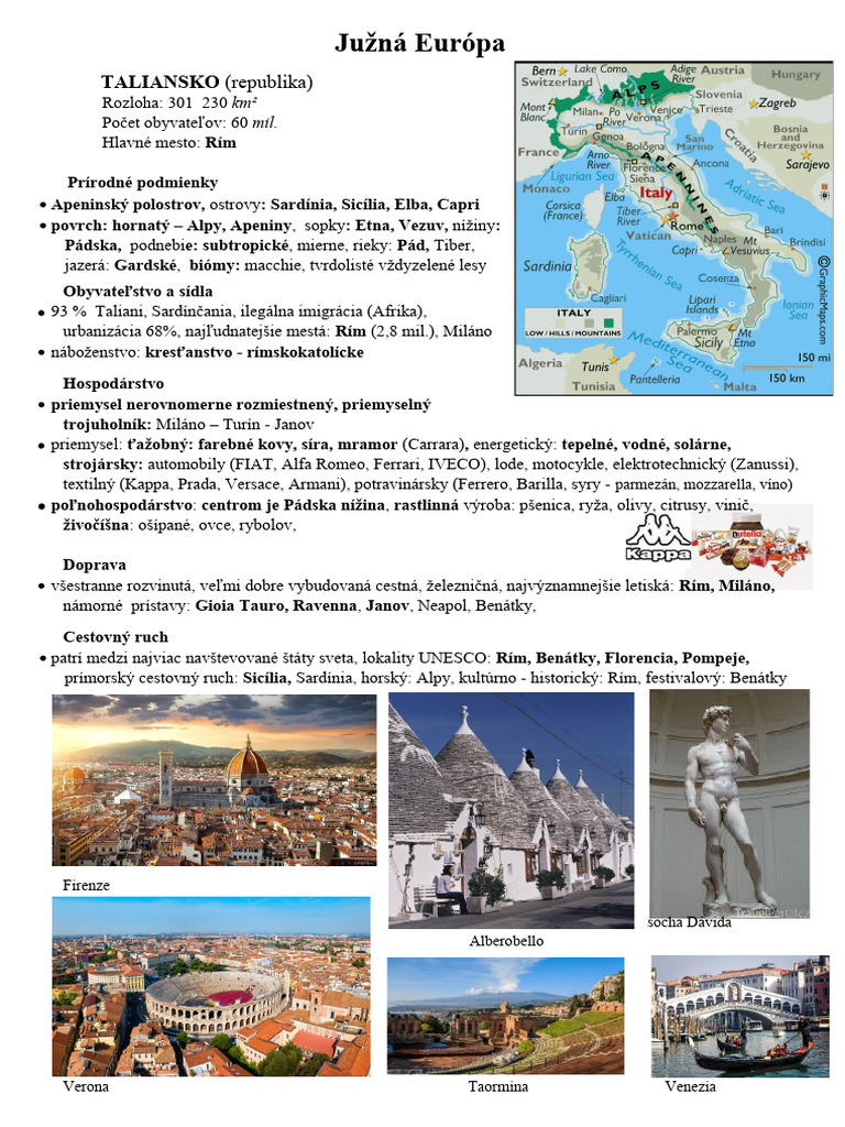 Apeninský Polostrov | PDF