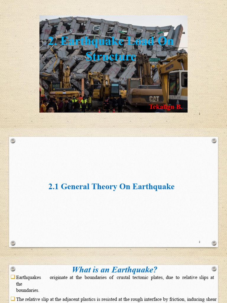 Earthquake Load Analysis and Effects | PDF | Earthquakes | Solid Mechanics