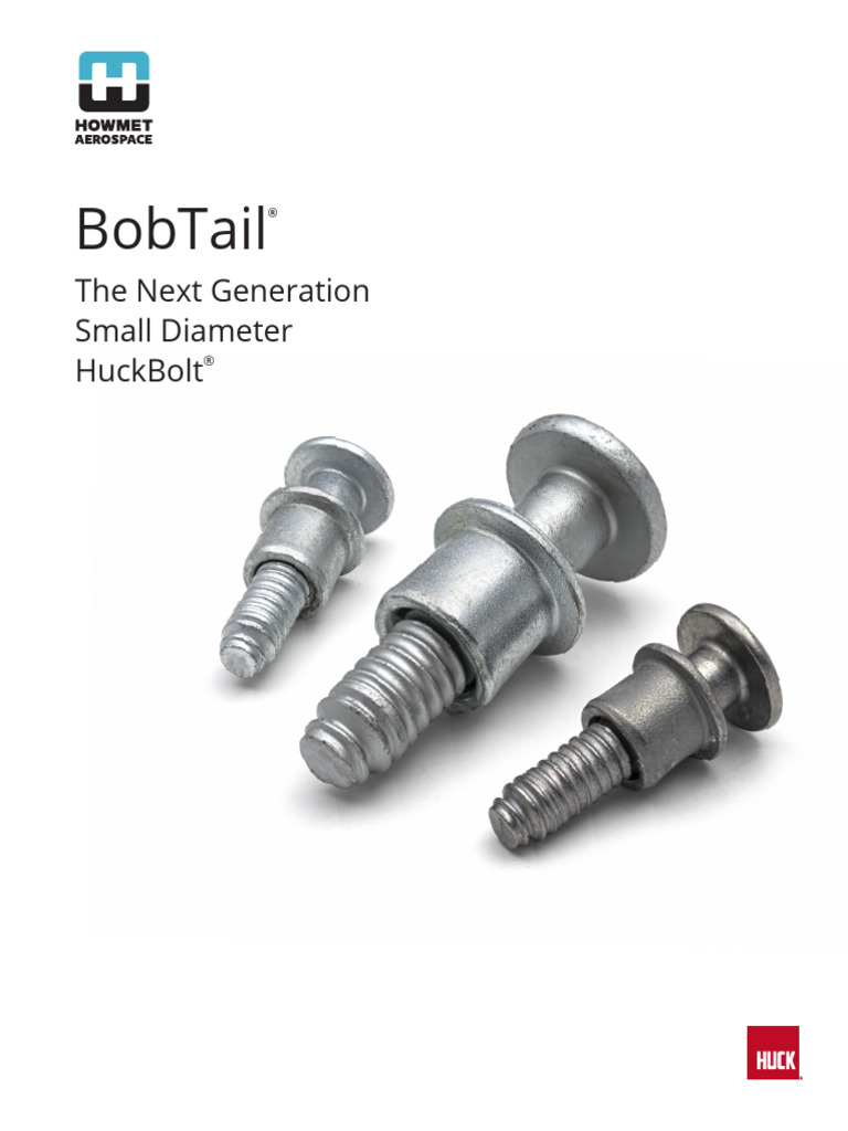 Huck Small BobTail Brochure | PDF | Screw | Strength Of Materials