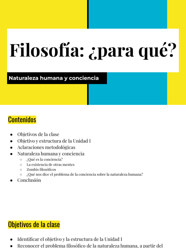 Naturaleza Humana y Conciencia | PDF | Conciencia | Problema mente-cuerpo