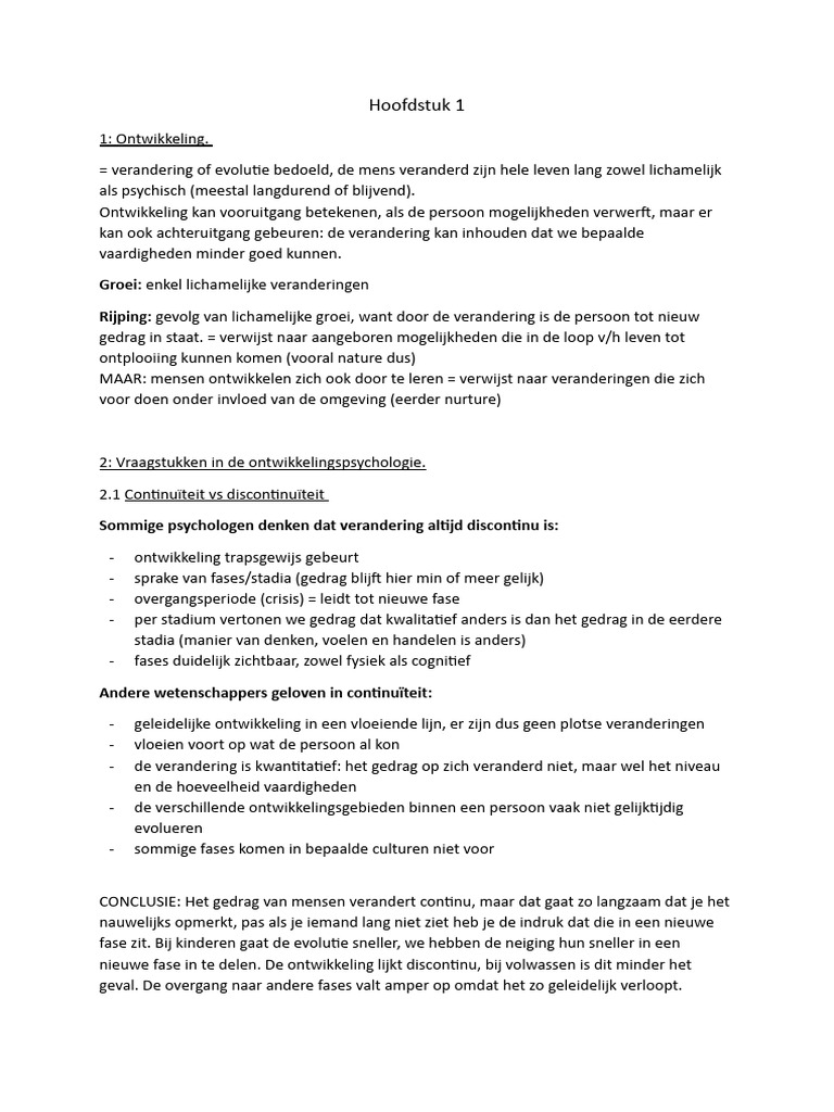 Hoofdstuk 1 | PDF