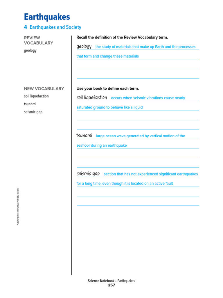 9.earthquake and Society - Answers | PDF | Earthquakes | Tsunami