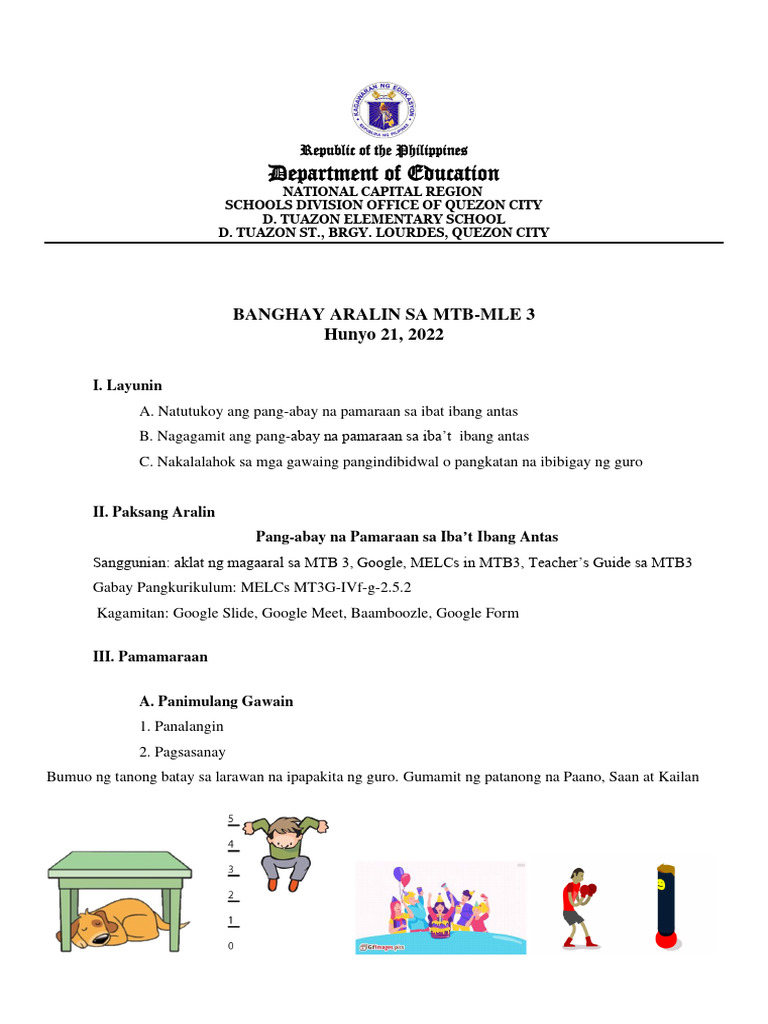 COT2-06-21-21 Final Filipino 3 | PDF
