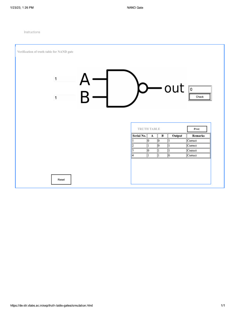 Nand Gate de Lab | PDF