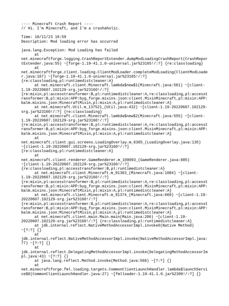 Crash 2023 11 18 - 16.59.29 FML | PDF | Central Processing Unit | Office Equipment
