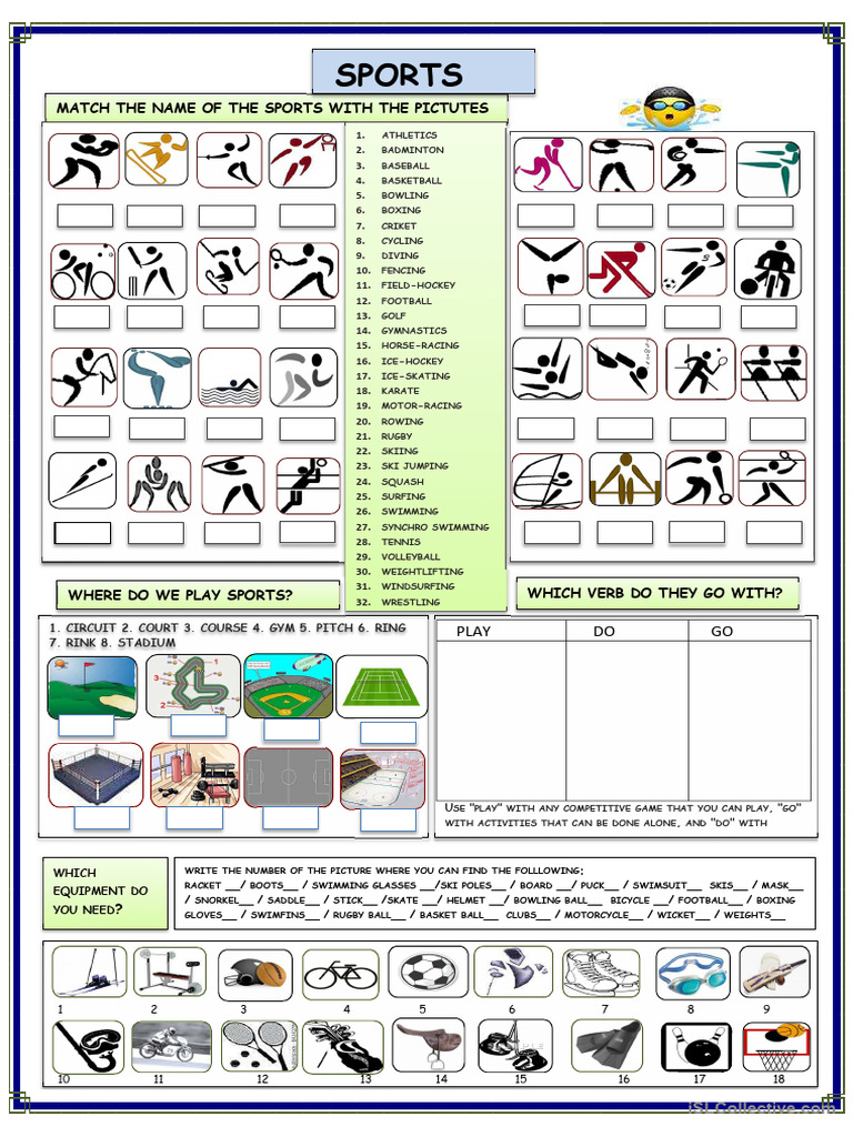 Sports Exercise: Play Go Do | PDF | Sports | Entertainment