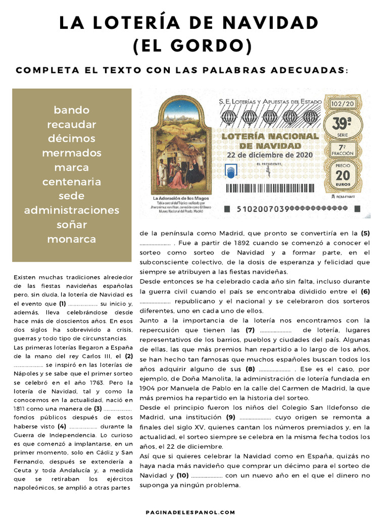 La Loteria de Navidad El Gordo 2 | PDF | Navidad | España