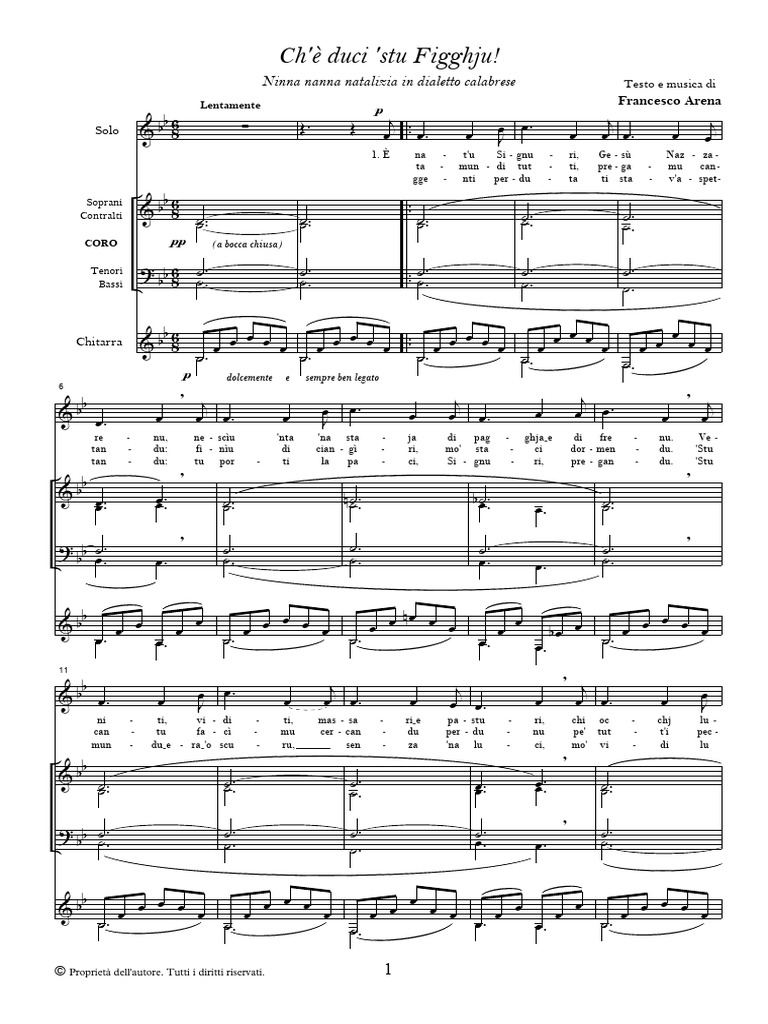 Ch è duci stu Figghiu! (F. Arena) | PDF