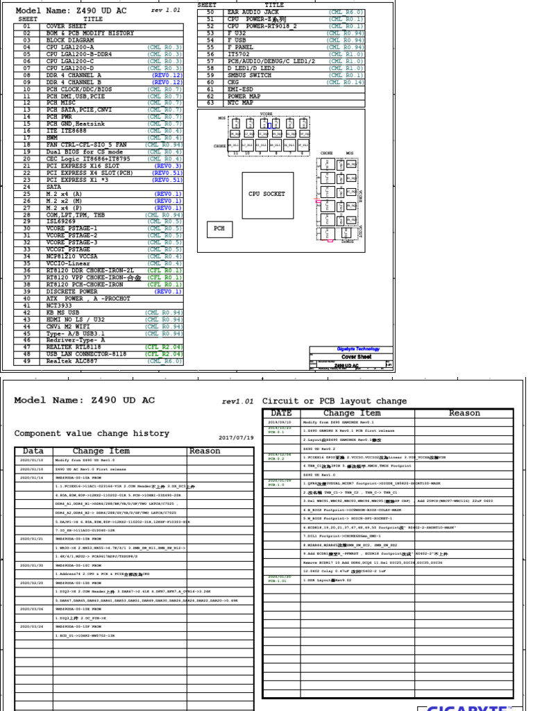 Z490 Ud Ac Rev1.01 | PDF | Manufactured Goods | Physical Layer Protocols