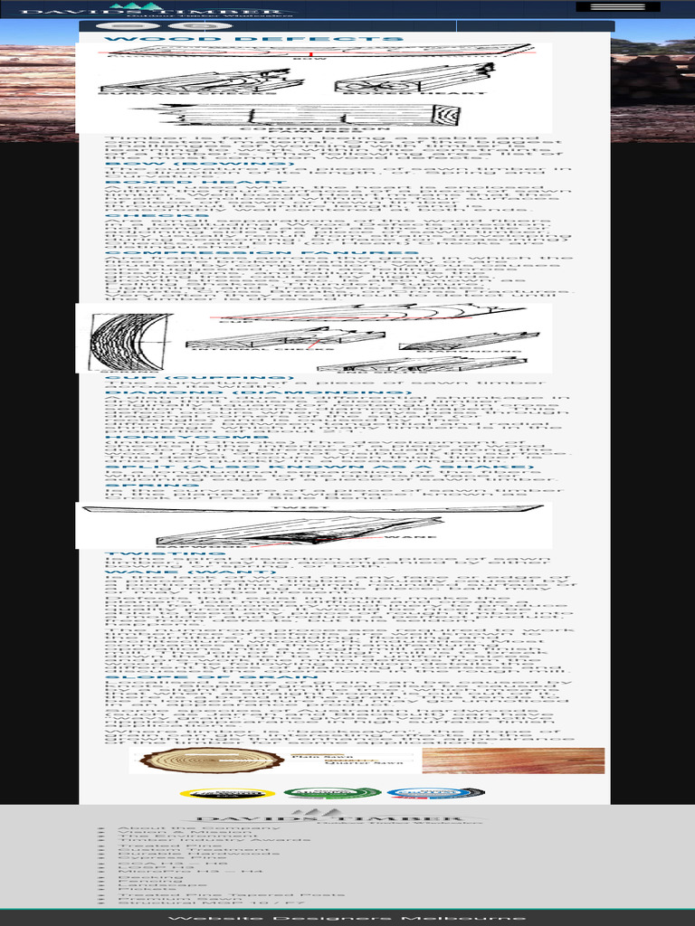 Wood Defects - Davids Timber | PDF | Lumber | Wood