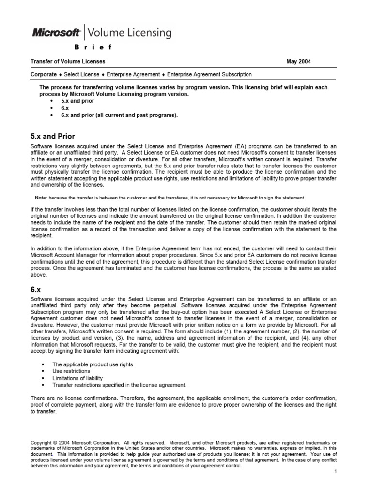 License Transfer Windows | PDF | License | Microsoft