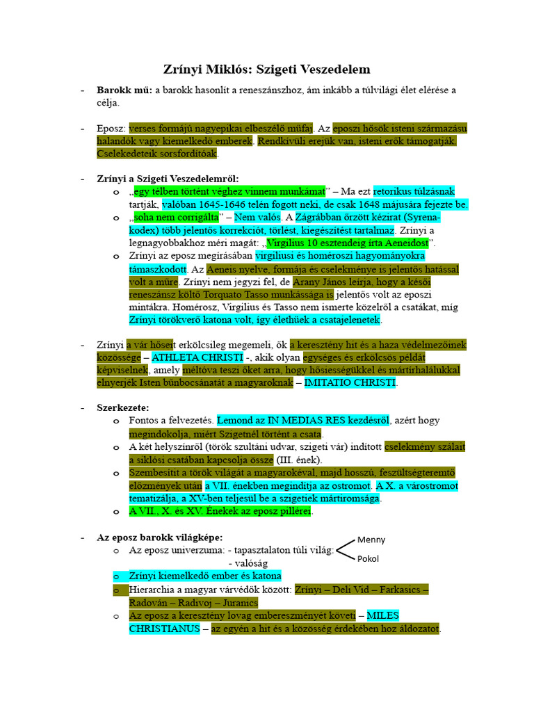 Szigeti Veszedelem | PDF