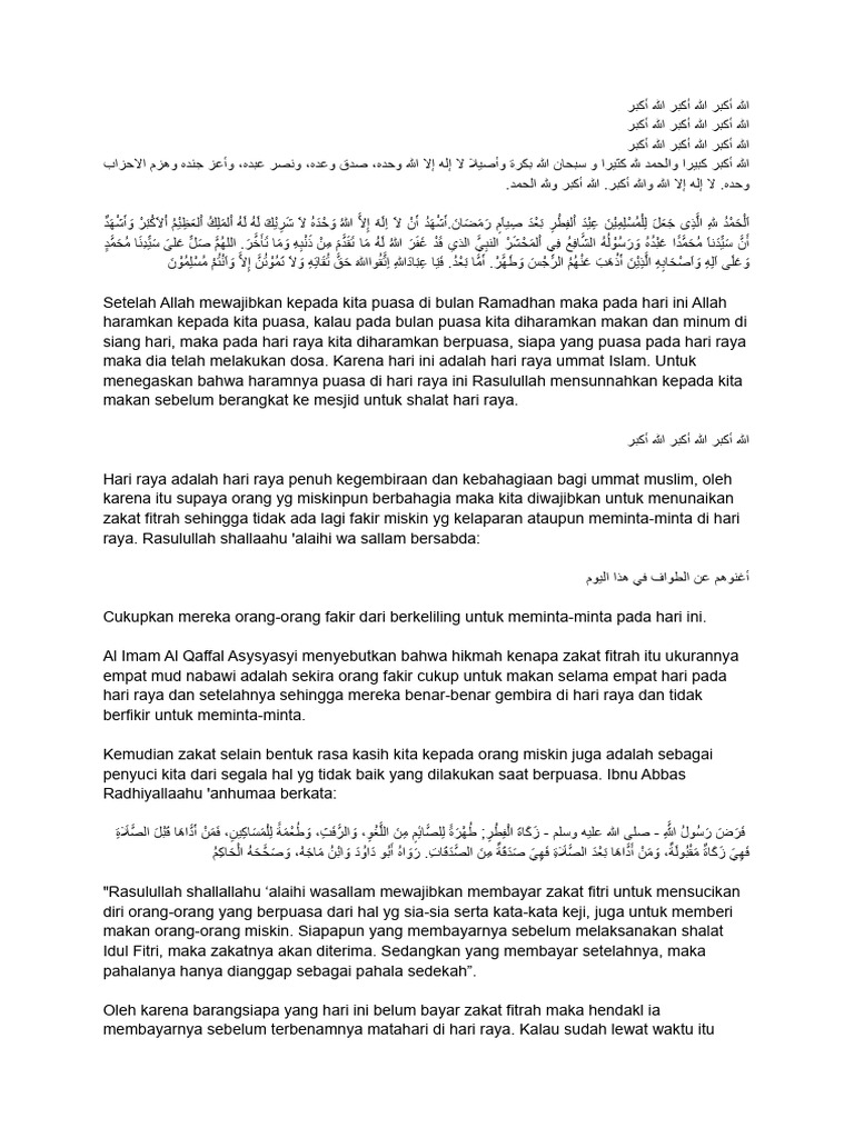 KHUTBAH IED 2022-2 | PDF