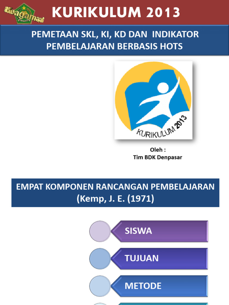 BAHAN TAYANG Pemetaan SKL, KI, KD dan Indikator | PDF