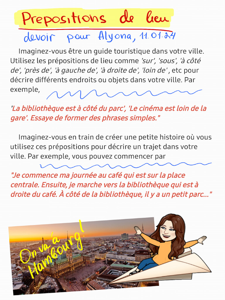 Prépositions de Lieu | PDF