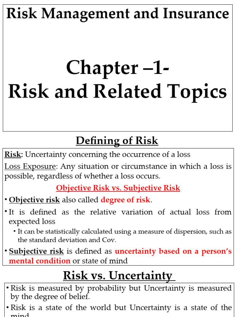 Risk Management Essentials | PDF | Risk | Uncertainty