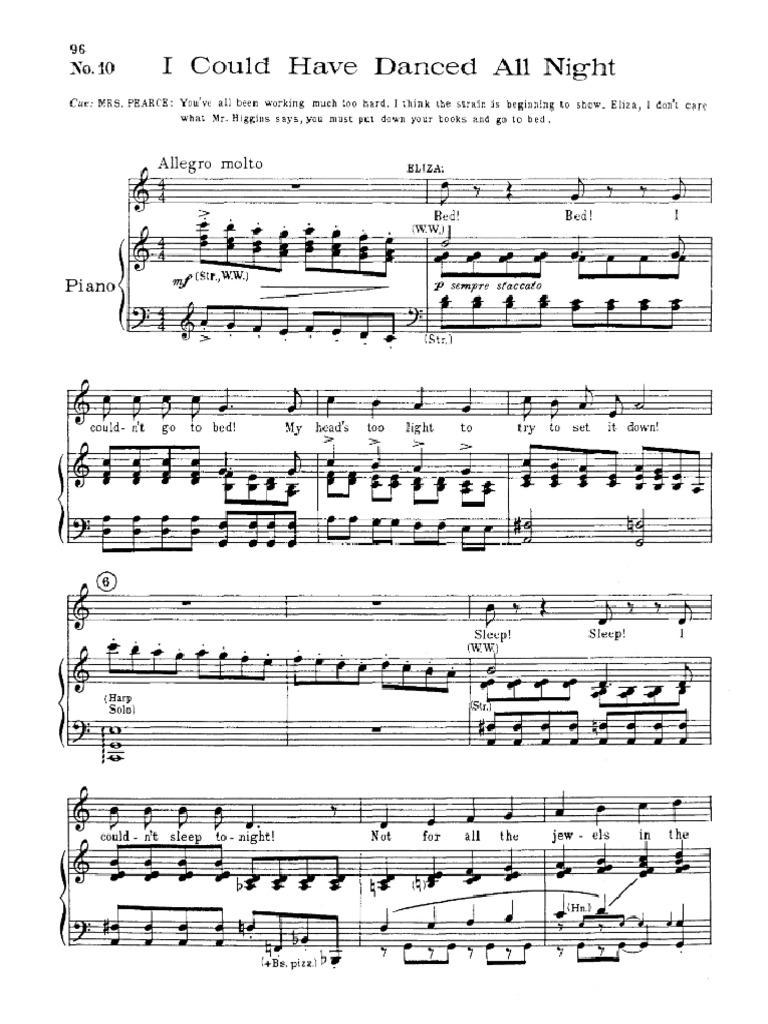 I Could Have Danced All Night | PDF