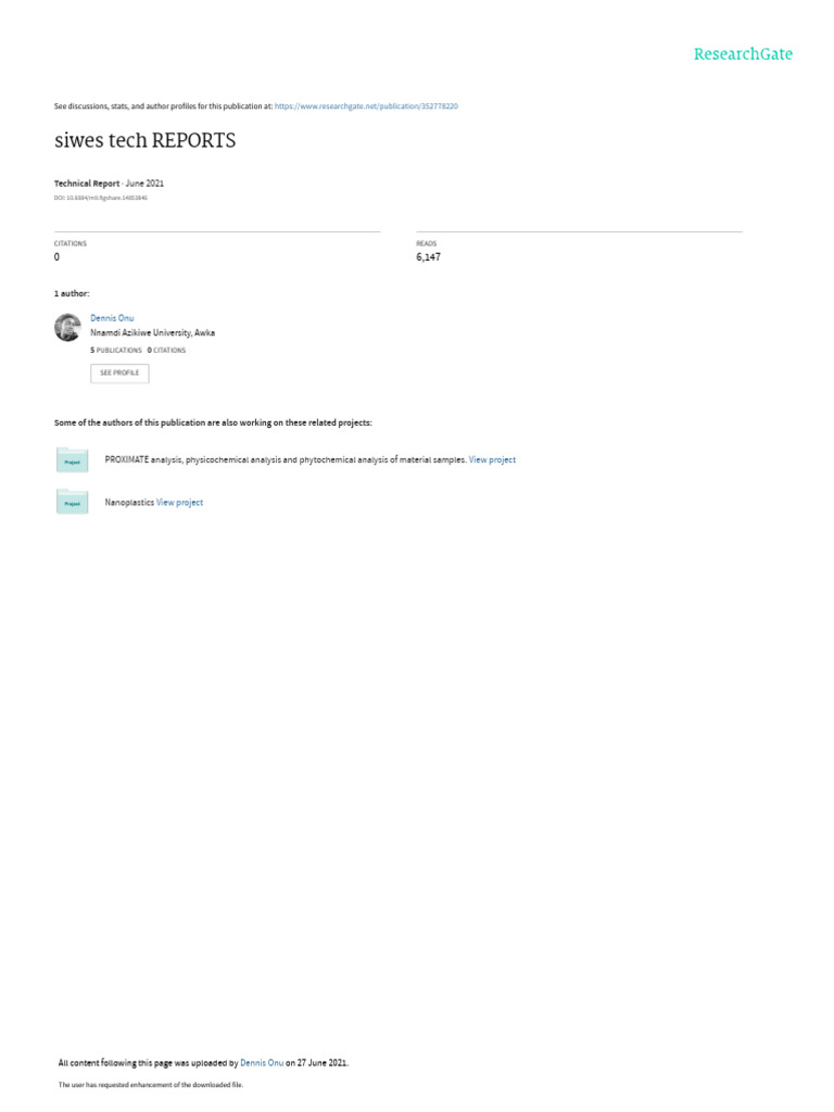 Si We Stech Reports | PDF | Ph | Viscosity