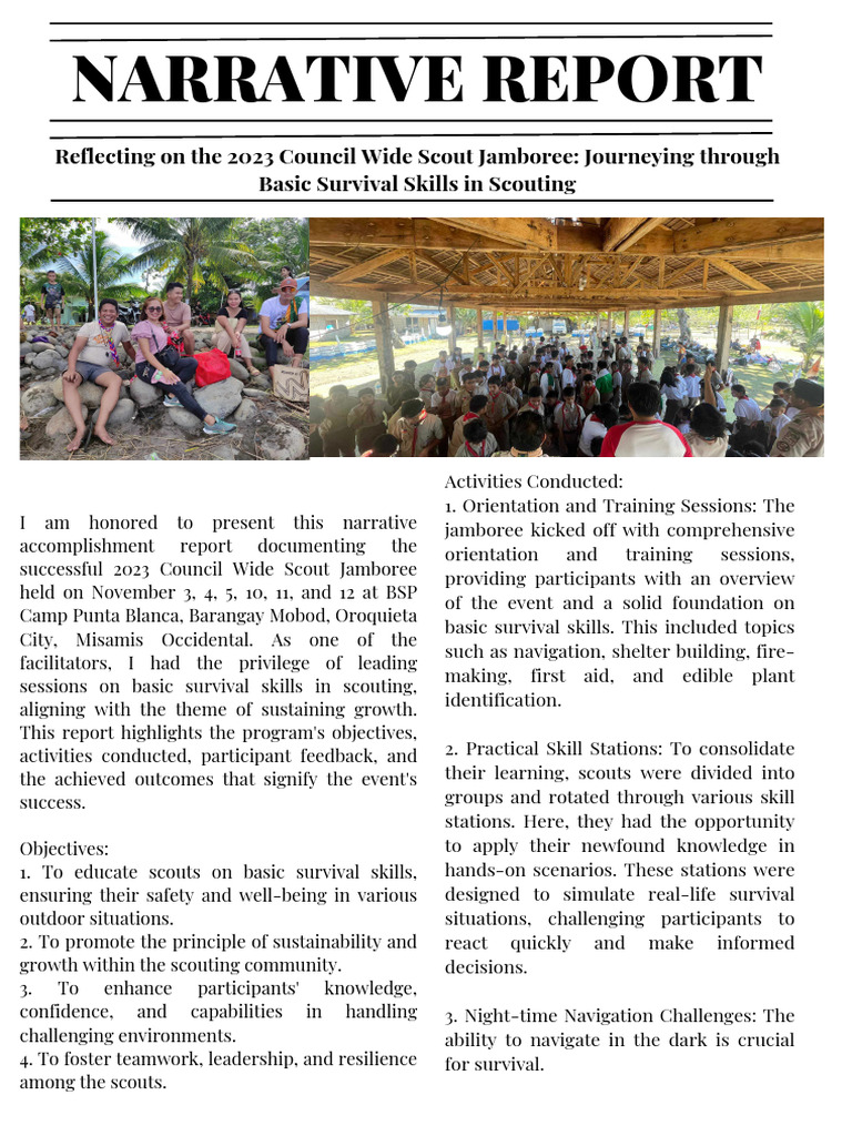 BSP Council Wide Narrative Report | PDF | Psychological Resilience ...