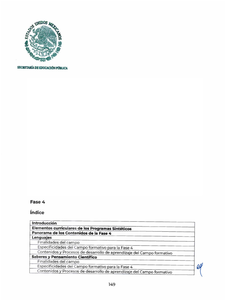 Programa Sintético - FASE - 4 | PDF