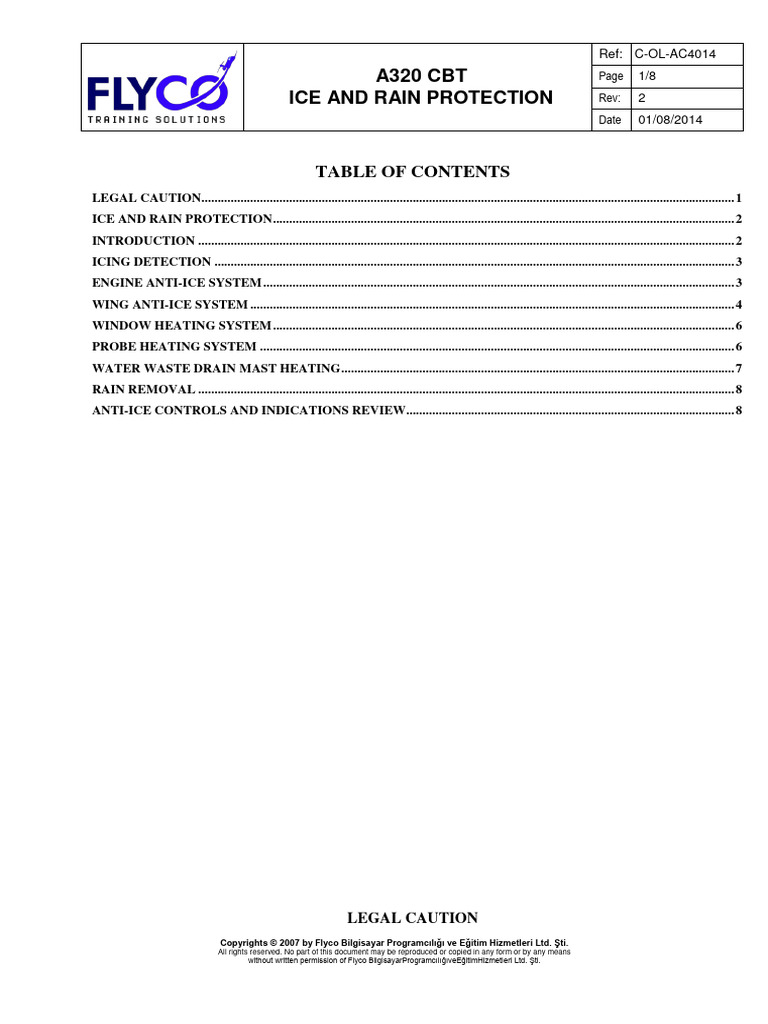 Ice and Rain Protection | PDF | Ice | Aviation