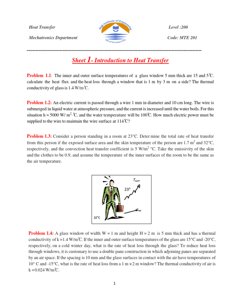 Heat Transfer 1 | PDF | Heat Transfer | Heat