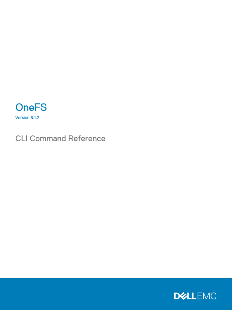 OneFS CLI Command Reference - Dell Inc | PDF | Antivirus Software | Proxy Server