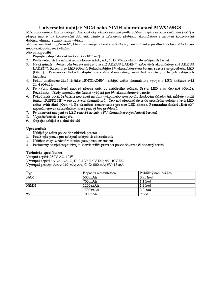 Navod Na Emos mw9168gs | PDF