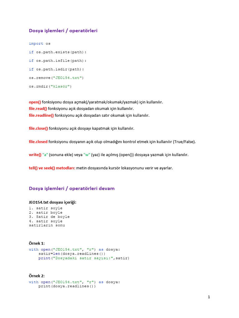 Hacettepe Bilgisayar Programlama Not | PDF
