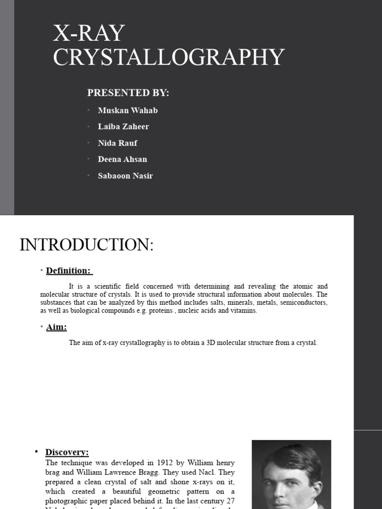 X-Ray Crystallography | PDF | X Ray Crystallography | Crystal