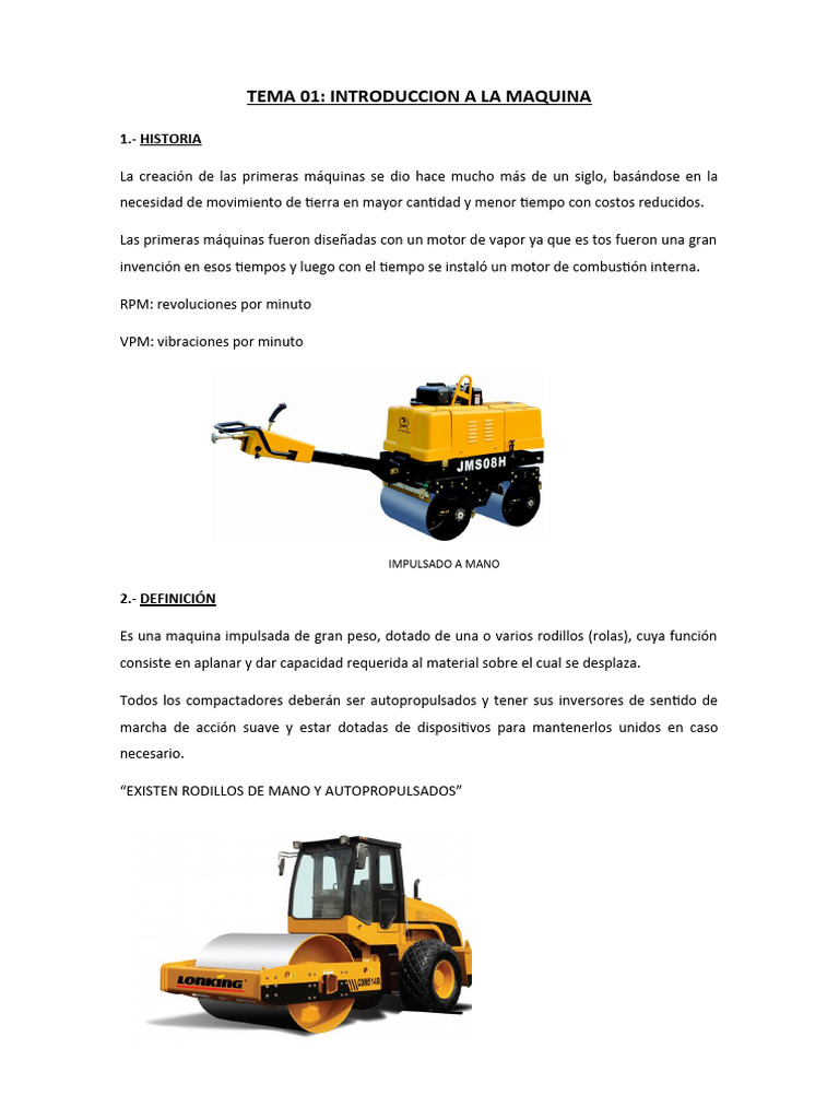 Tema 01 Introduccion Al Rodillo | PDF | Motores | Máquinas rotativas Tema 01 Introduccion Al Rodillo | PDF | Motores | Máquinas rotativas