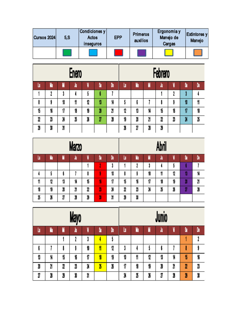 Programa de Capacitacion 2024 | PDF