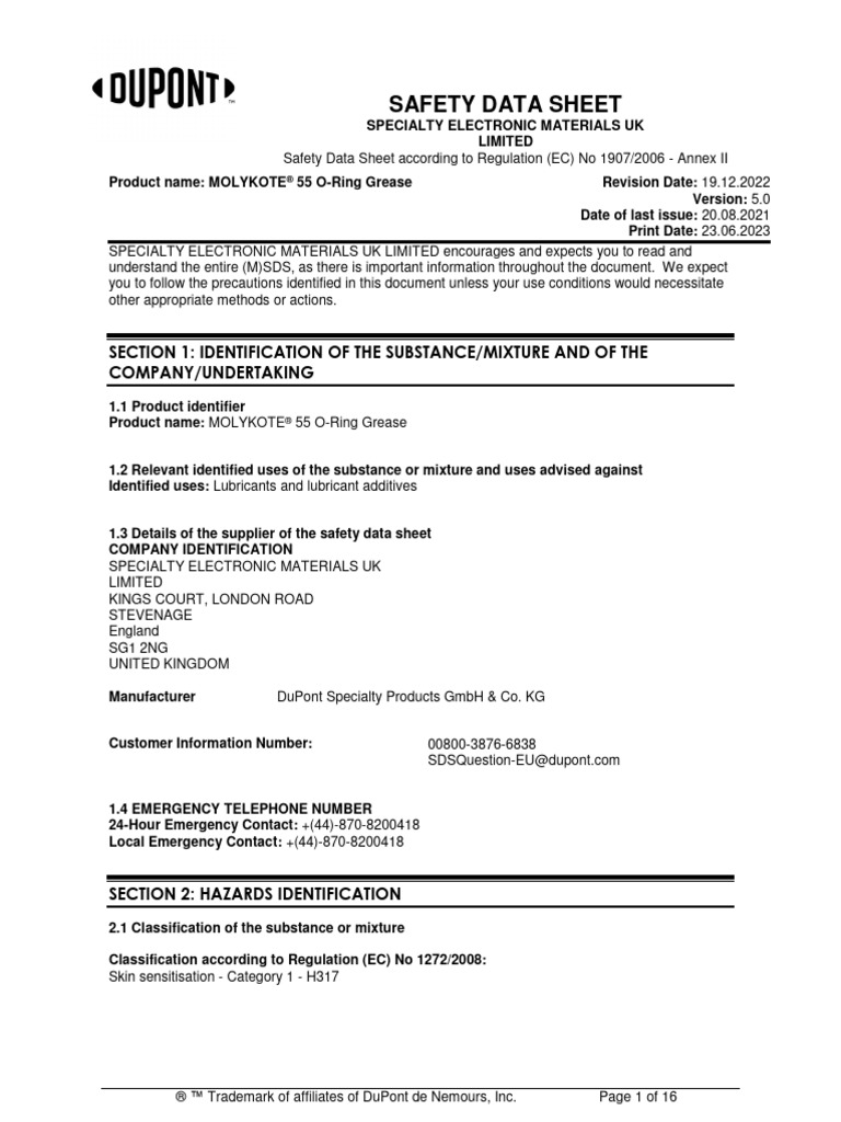 DC55-5-30Z 02 EU EN safetyDataSheet Sds 8799831064580 0 1 | PDF ...