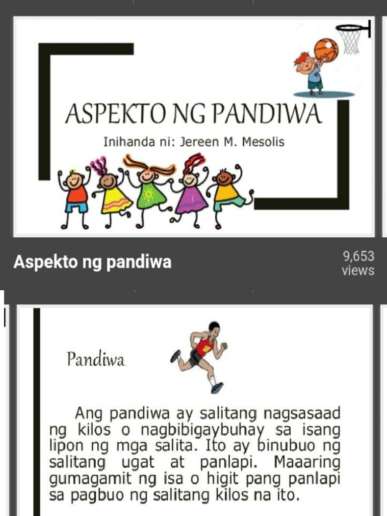 aspekto ng pandiwa | PDF