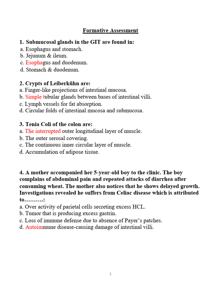 GIT Exam 2 | PDF | Gastrointestinal Tract | Stomach