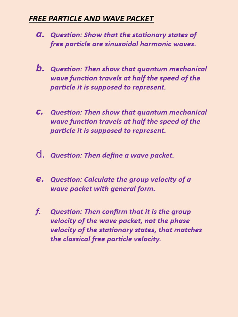 Wave Packet | PDF | Waves | Wave Function