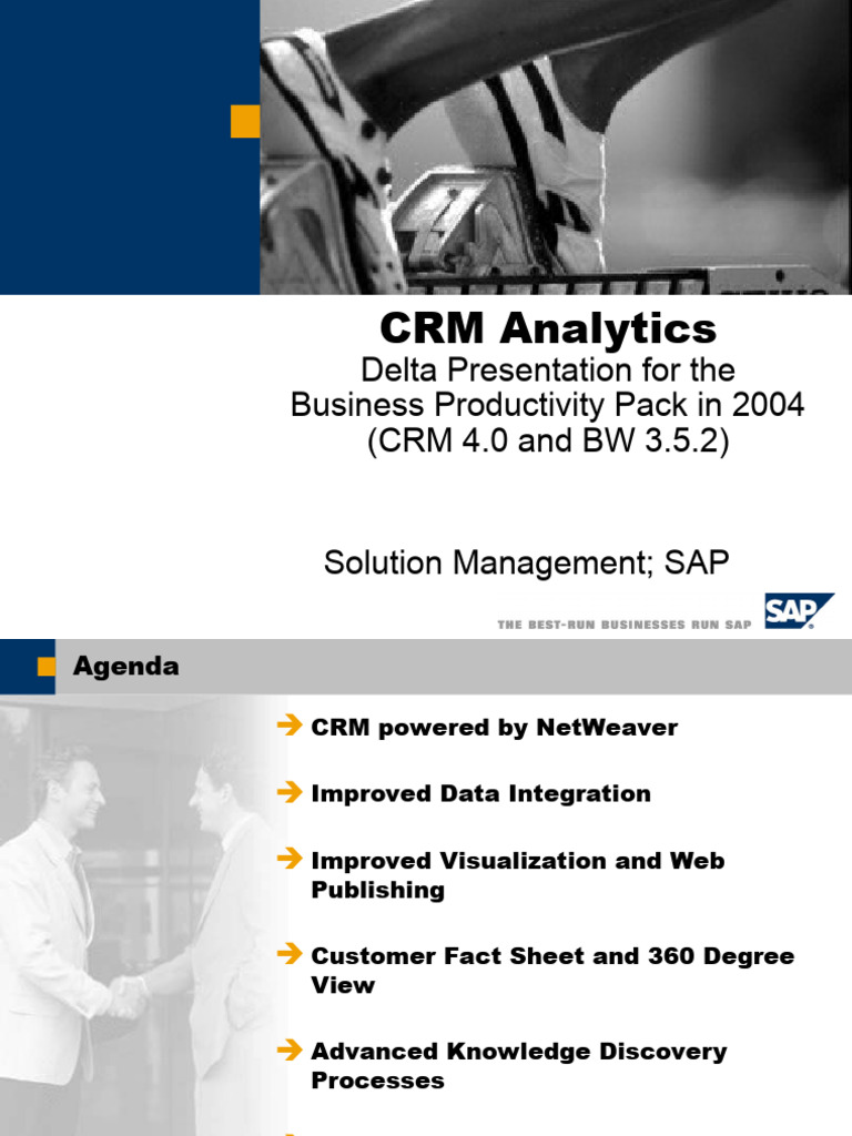 Enhancements in CRM Analytics (BPP For SAP CRM 4.0) | PDF
