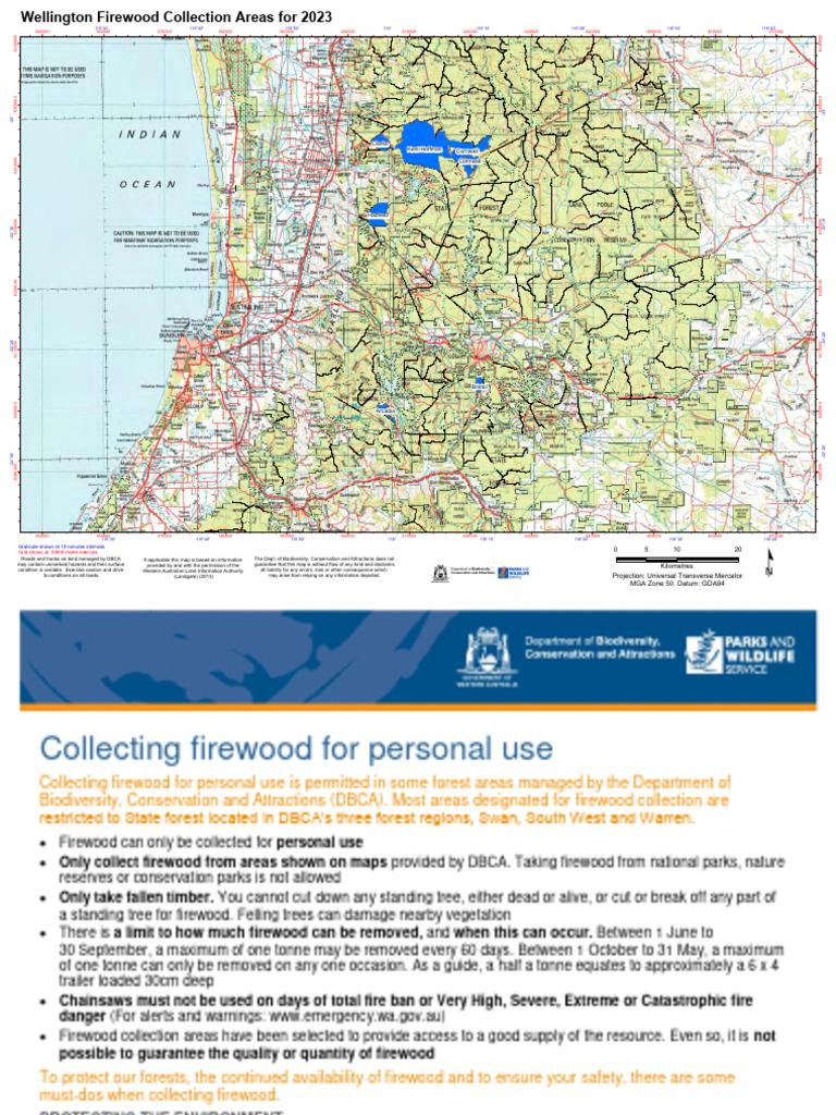 Wellington Firewood Collection Areas For 2023 | PDF | Forests | Natural ...