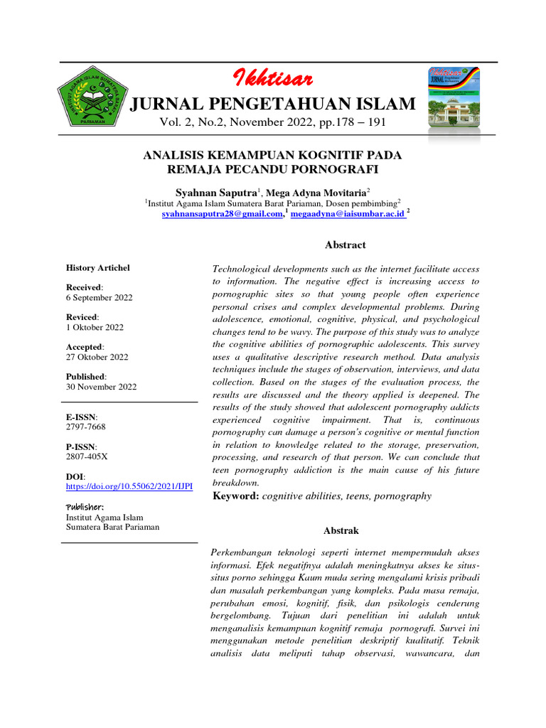 Ikhtisar: Jurnal Pengetahuan Islam | PDF | Pengembangan Diri ...