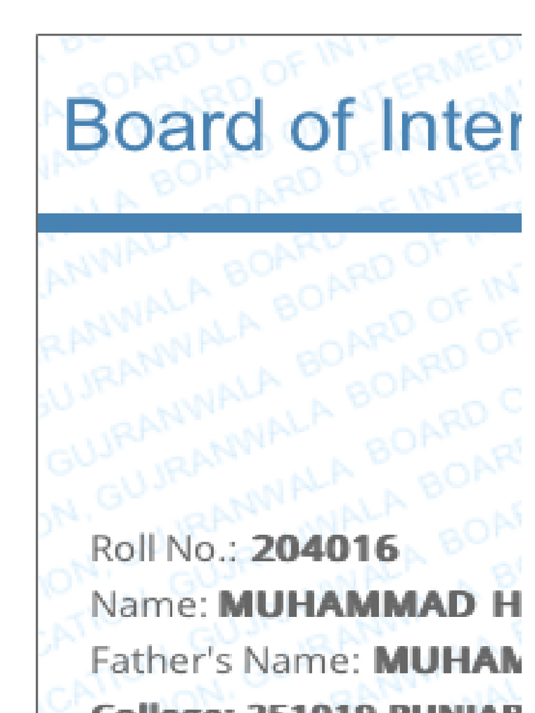 Result Card | PDF