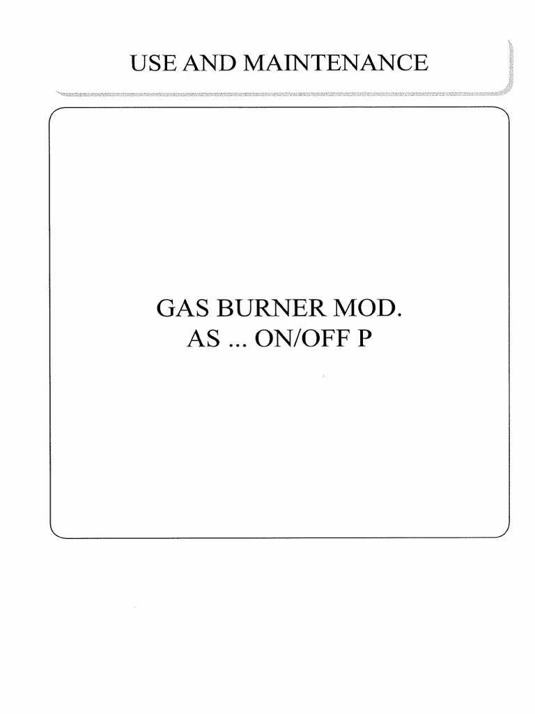 Burners 1 | PDF