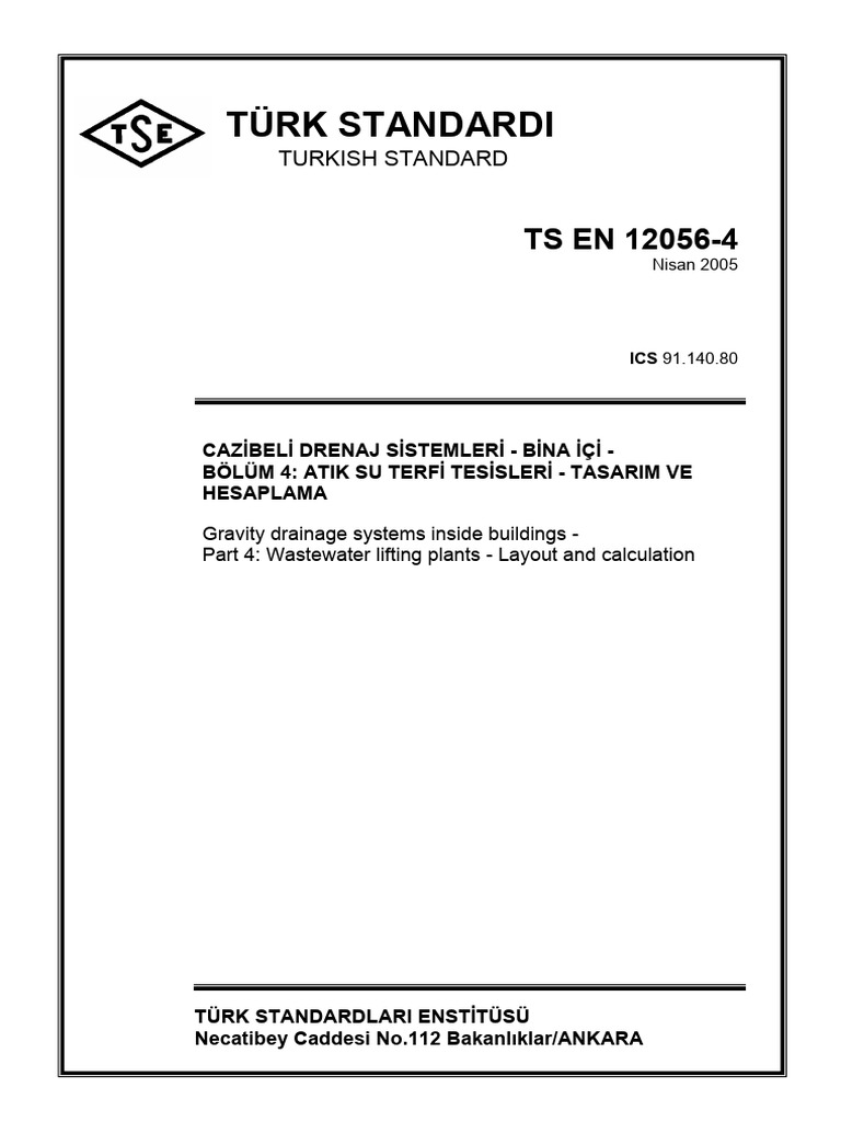 TS en 12056-4 | PDF