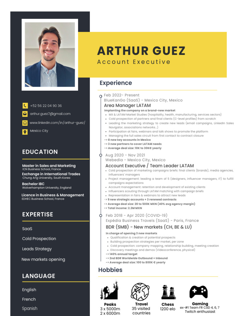 Arthur - Resume | Download Free PDF | Economies | Business