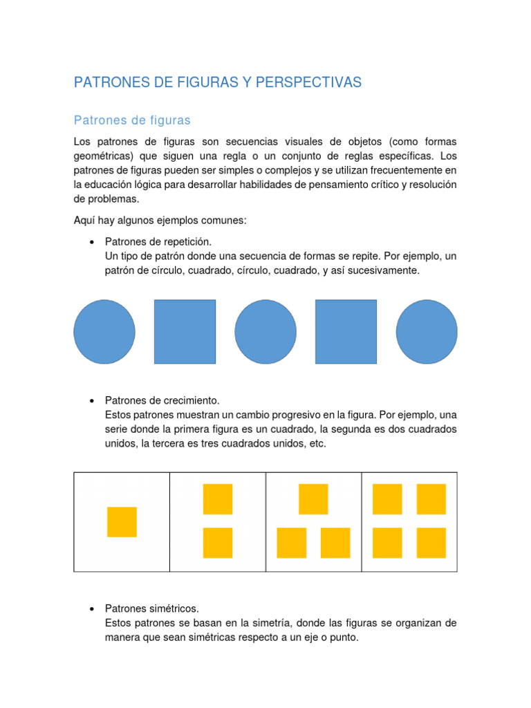 Patrones de Figuras y Perspectivas | PDF | Modelo | Cerebro