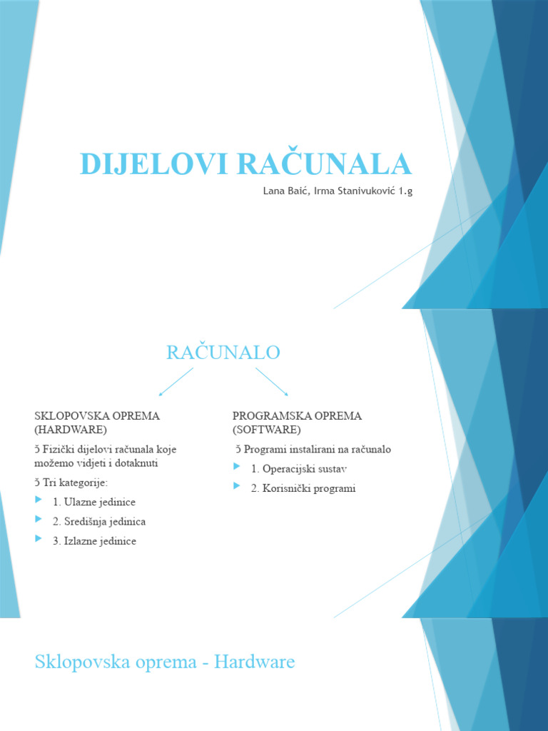 Dijelovi Računala | PDF