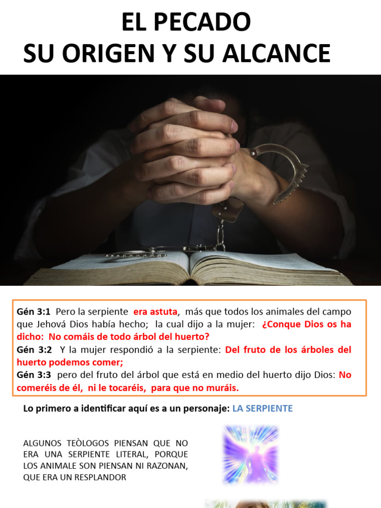 El Pecado Origen Y Alcance Pdf Pecado Libre Albedrío